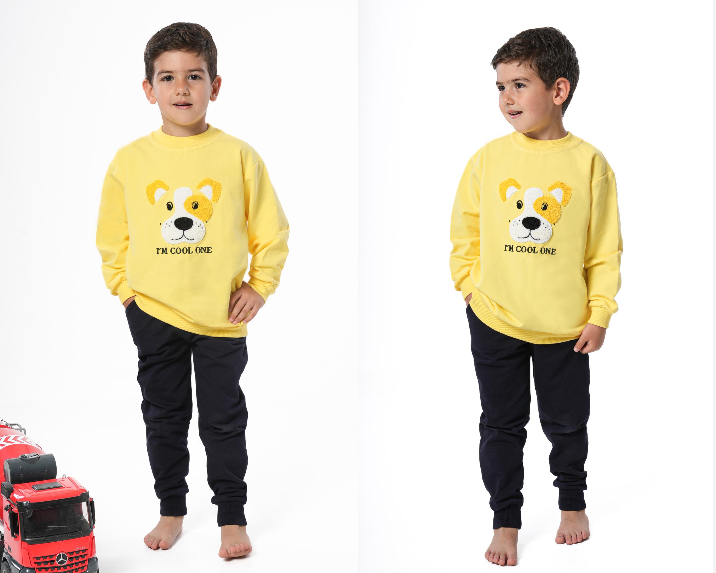 Colourful Tracksuit for Kids With Cute Dog Embroidery - Etsy