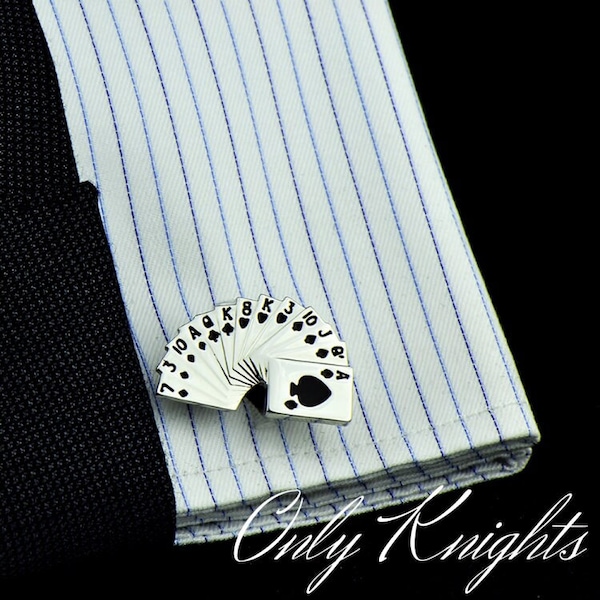 Card Cufflinks - Etsy