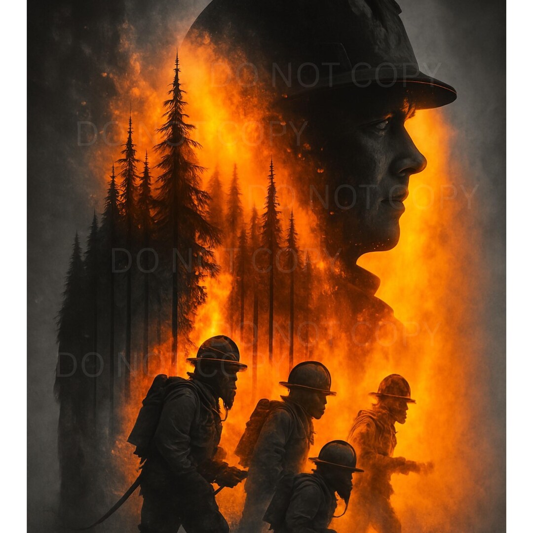 Firefighter Wall Art Printable | Hero Tribute Digital Download ...