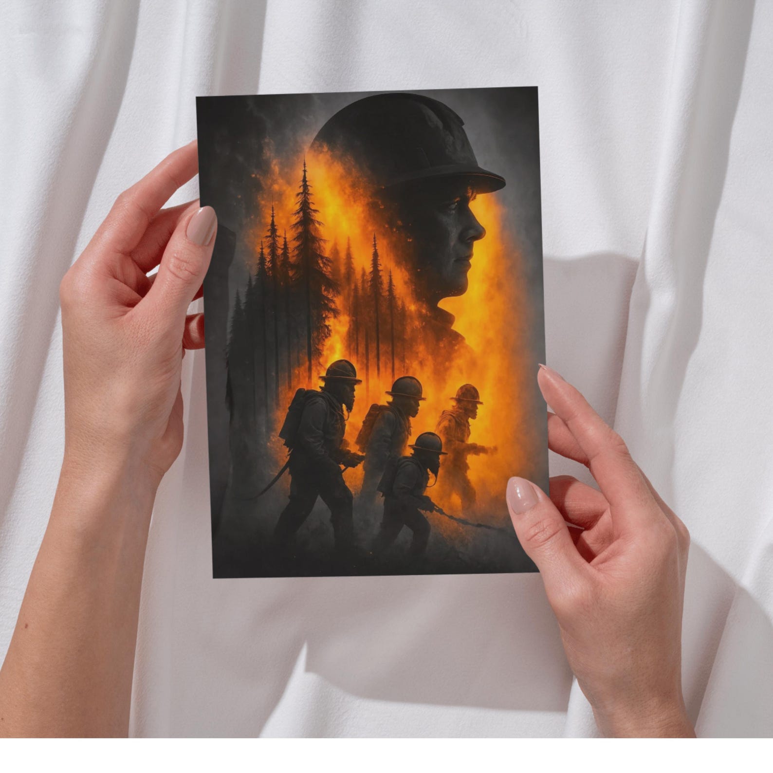 Firefighter Wall Art Printable | Hero Tribute Digital Download ...