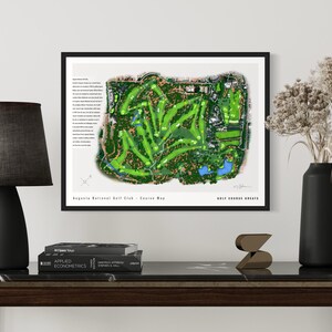 Augusta National Golf Club Golf Course Map, Masters Tournament Course ...