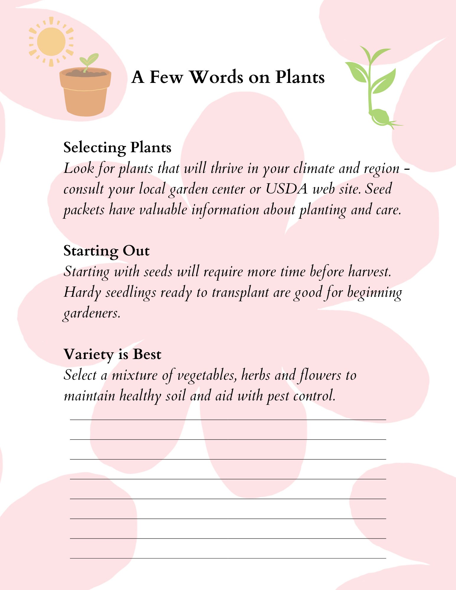 Spring Garden Planner Booklet for Beginner Gardeners - Etsy