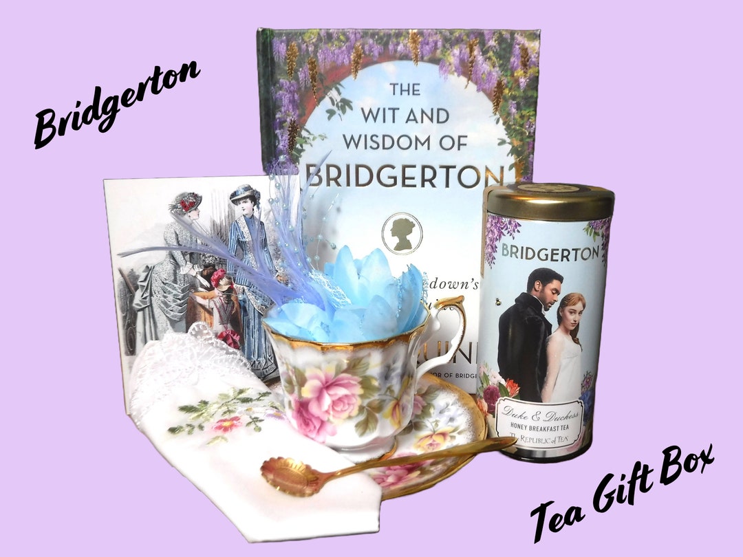 Bridgerton Gift Box: Vintage Teacup Set, Lady Whistledown Book - Etsy