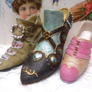 Vintage Miniature Collectible Shoes | Set of 11 | Hand Painted | Resin ...