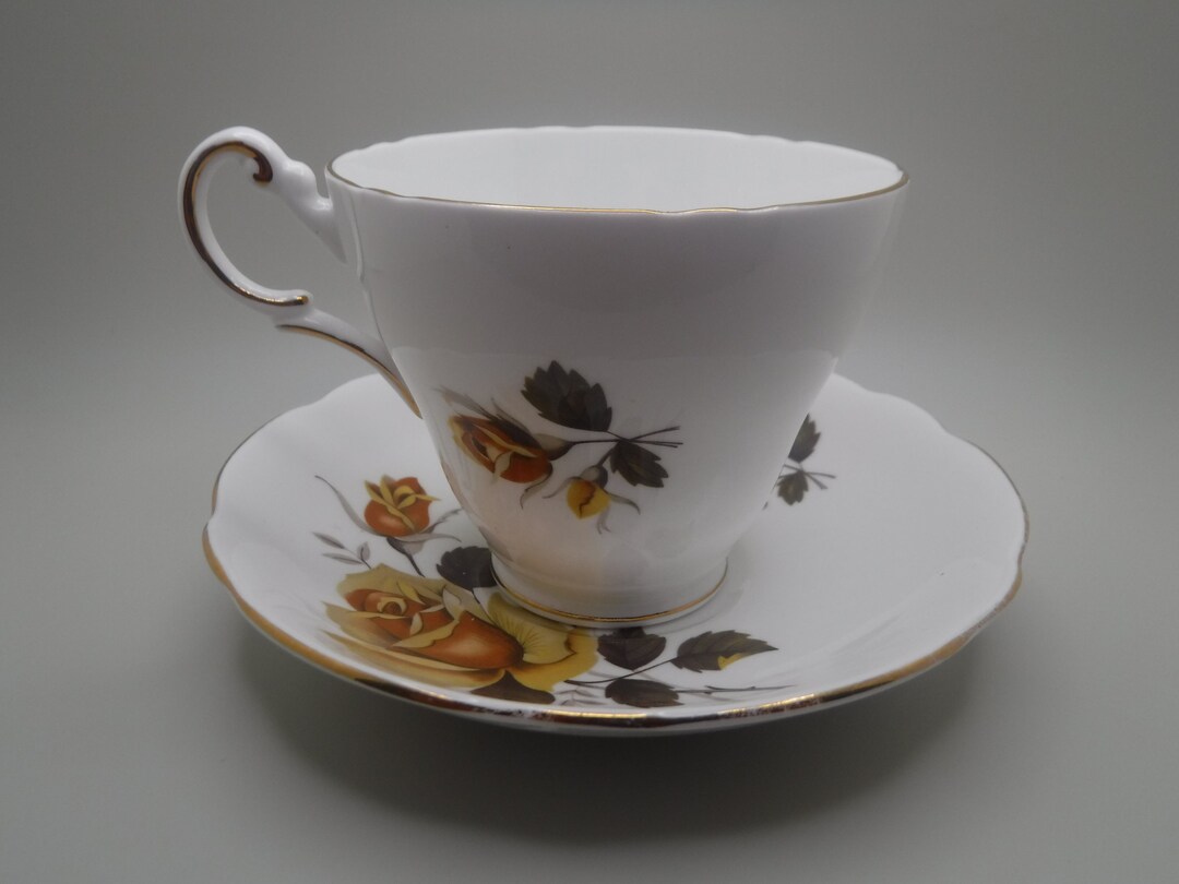Regency Teacup and Saucer Bone China Made in England - Etsy