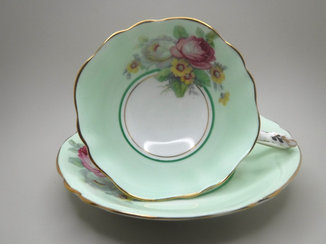 Paragon Vintage Teacup and Saucer Cabbage Rose Teacup Bride Tea Shower ...