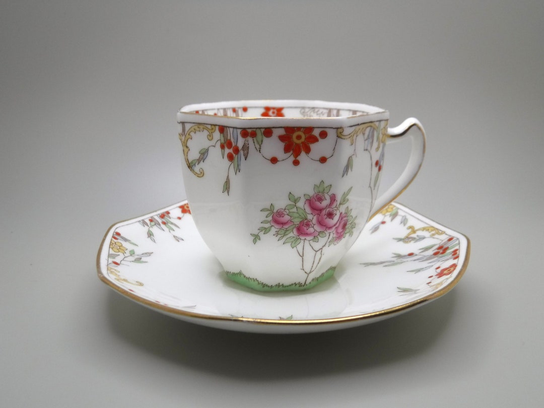 Royal Doulton Vintage Teacup and Saucer | Octagon | English China | Tea ...