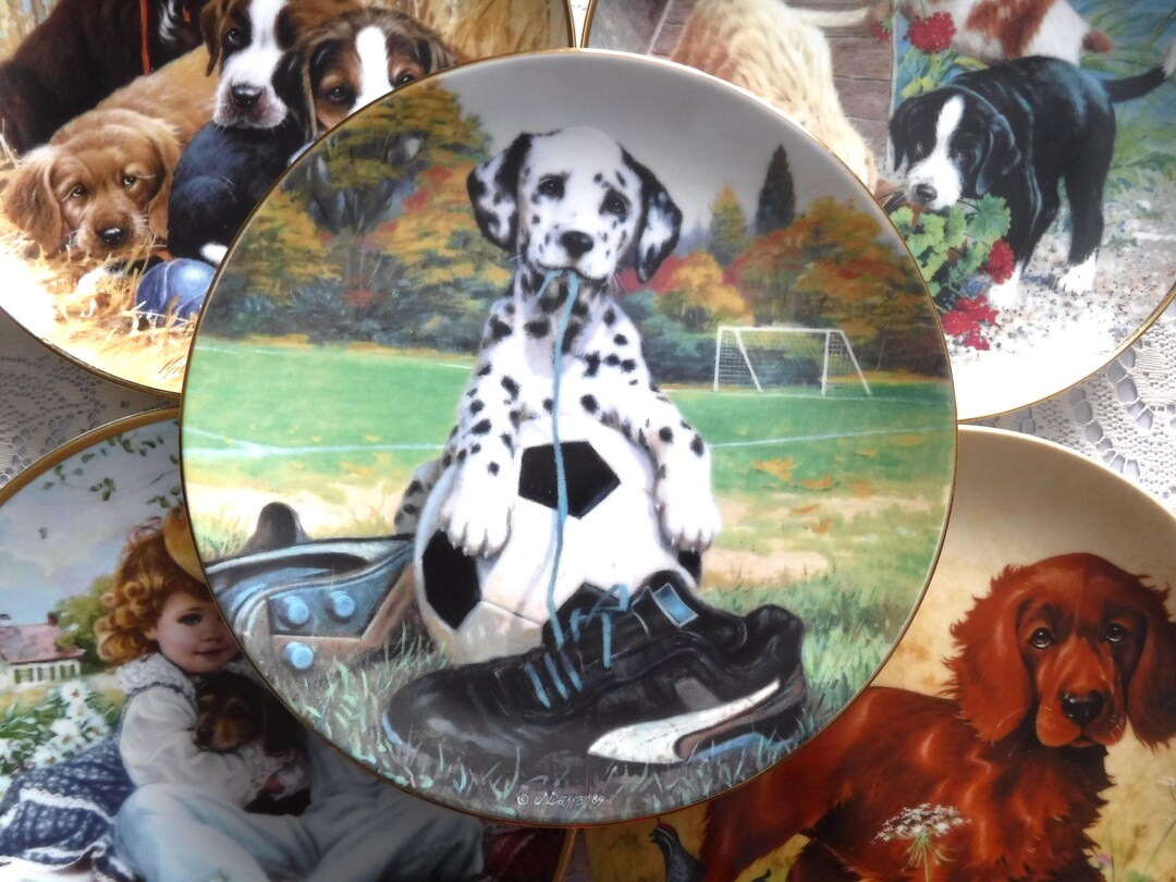 Collectible Vintage Plates | Puppy Plates | Collector Dog Plates | Cat ...
