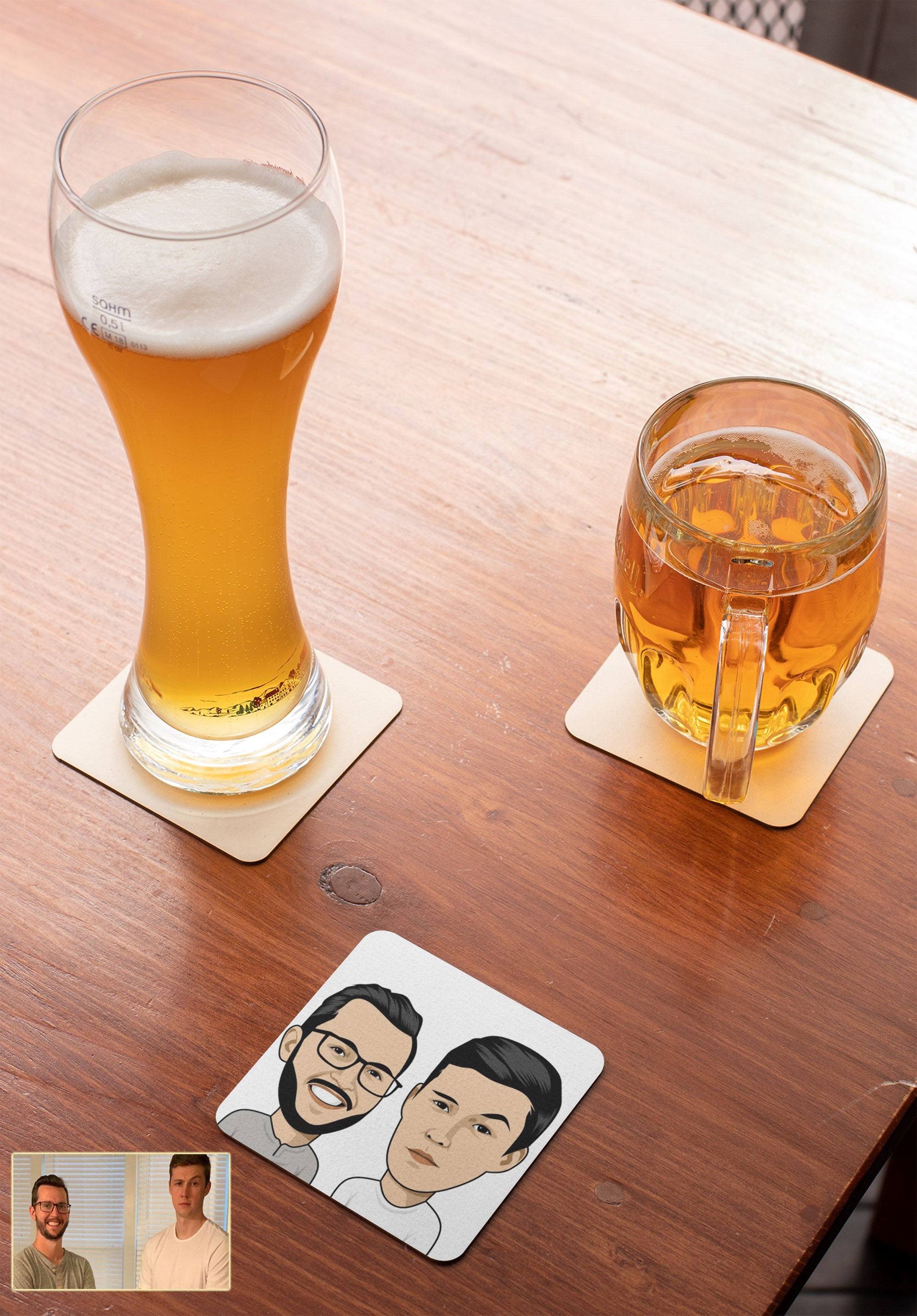 Custom Caricature Coaster for Couples or Singles - Etsy