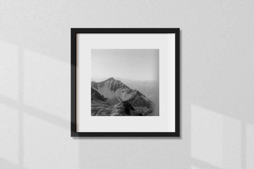 Analog Print in Wooden Frame - Swiss Alps Lenzerheide - Etsy