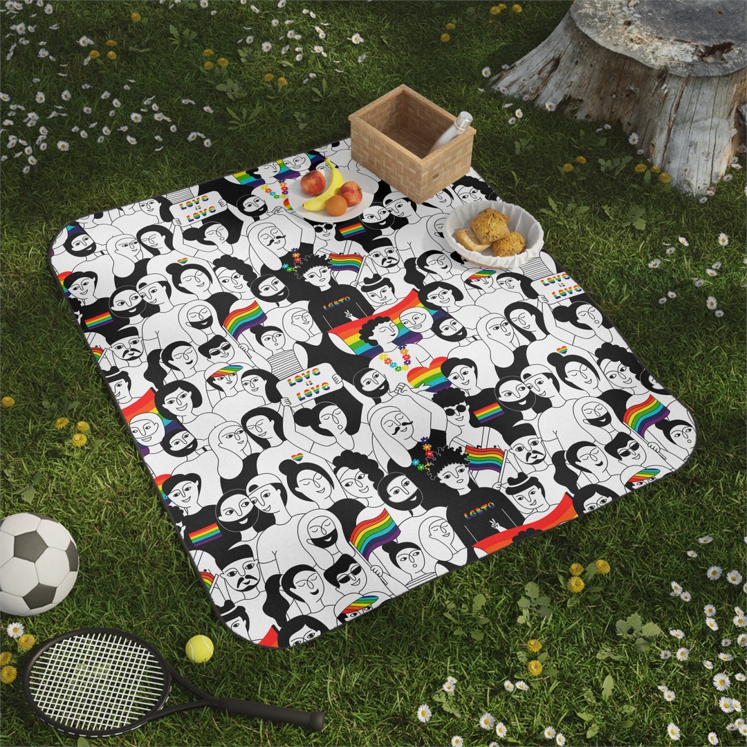 Pride Parade Picnic Blanket Pride Month Picnic Blanket Perfect LGBT ...