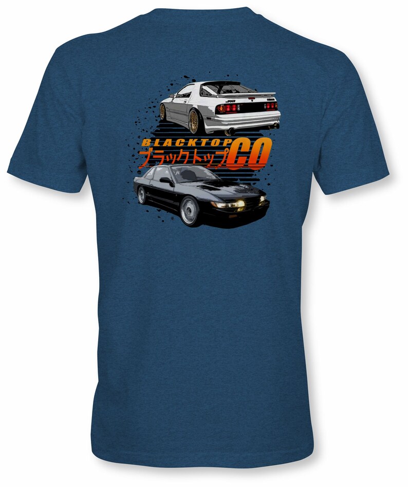 Mazda RX7 FC & Nissan Silvia S13 Shirt Initial D, JDM, Drift, Drifting ...
