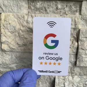 Get More Reviews With Google Review Collecting Cards Small Business One ...