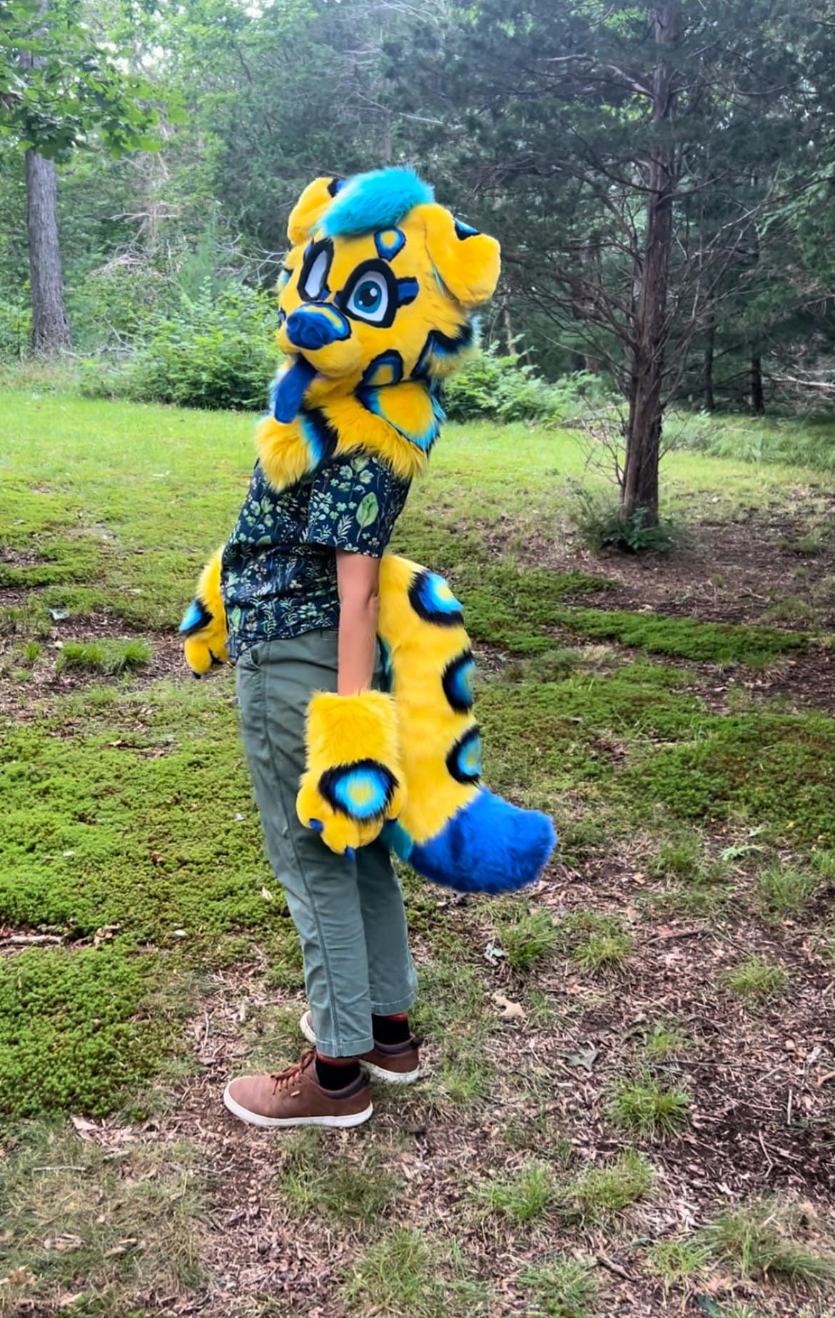 Fursuit Premade Mini Partial Blue Ring Octopus Inspired Canine ...