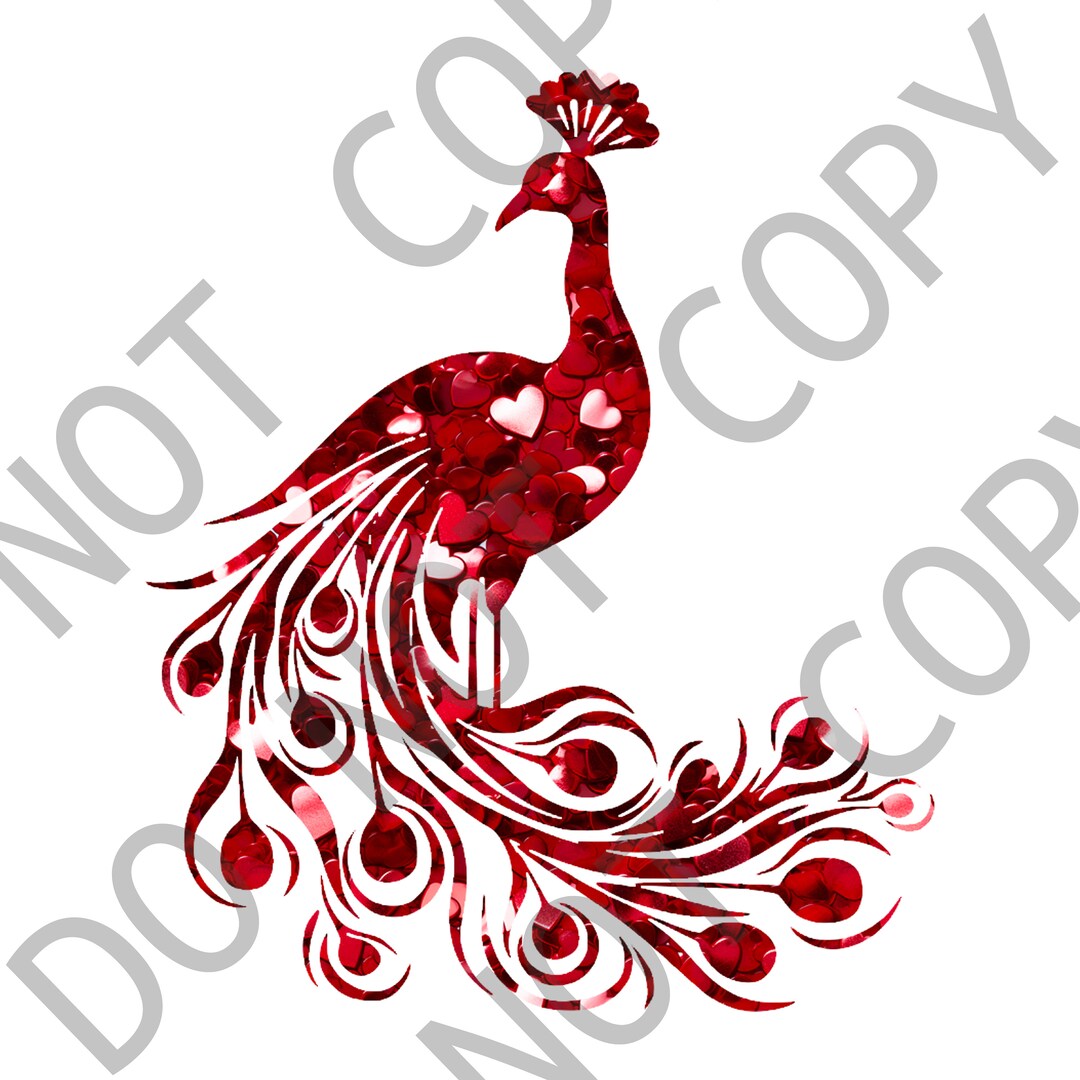 Red Heart Sequin Peacock Friendship Ron Clark House Names Trendy Tee ...