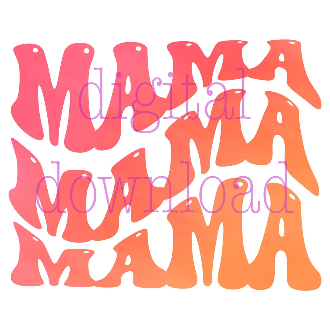 Mama and Girl Mama PNG Printable File Digital Design File for Printing ...