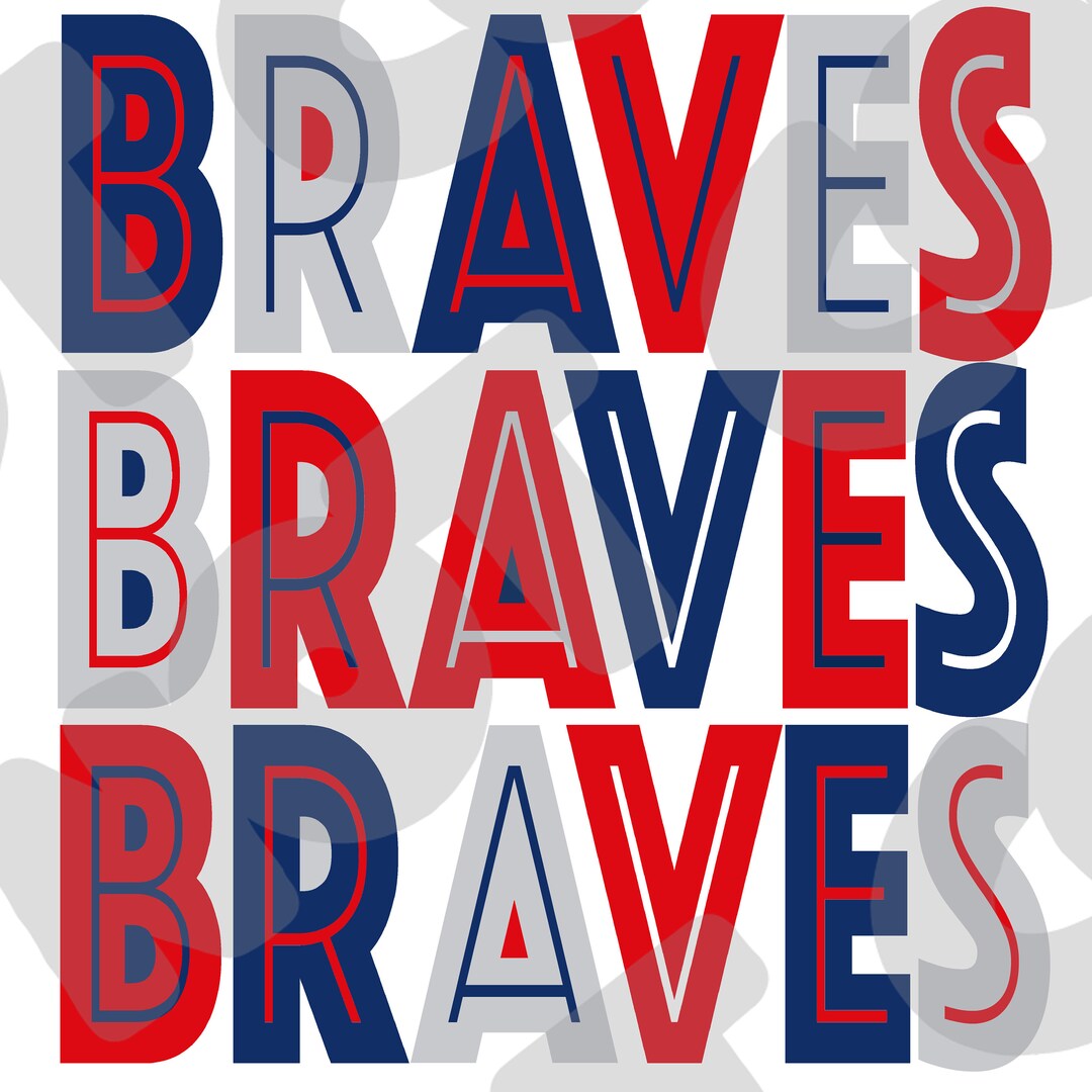 Braves Baseball Fan Design File for Printing and Creation DIY Craft ...
