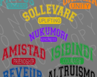 RC Houses Isibindi, Reveur, Amistad, Altruismo Tee Shirt Design ...