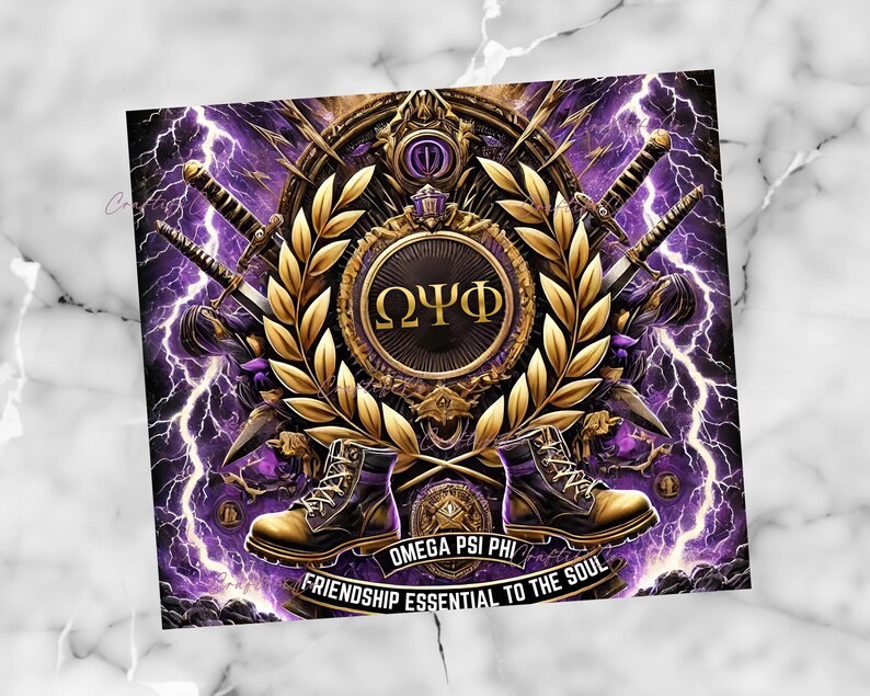 Omega Psi Phi 20 Oz Tumbler Wrap - Etsy