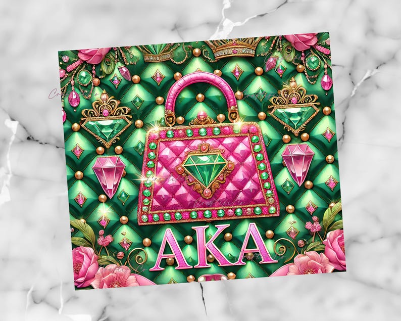 Alpha Kappa Alpha Sorority Tumbler Wrap - Etsy