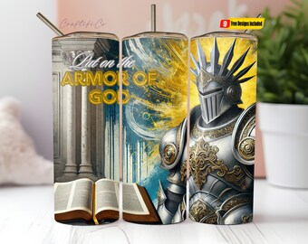 Armor of God Tumbler Wrap, Christian Tumbler PNG, Faith Sublimation ...