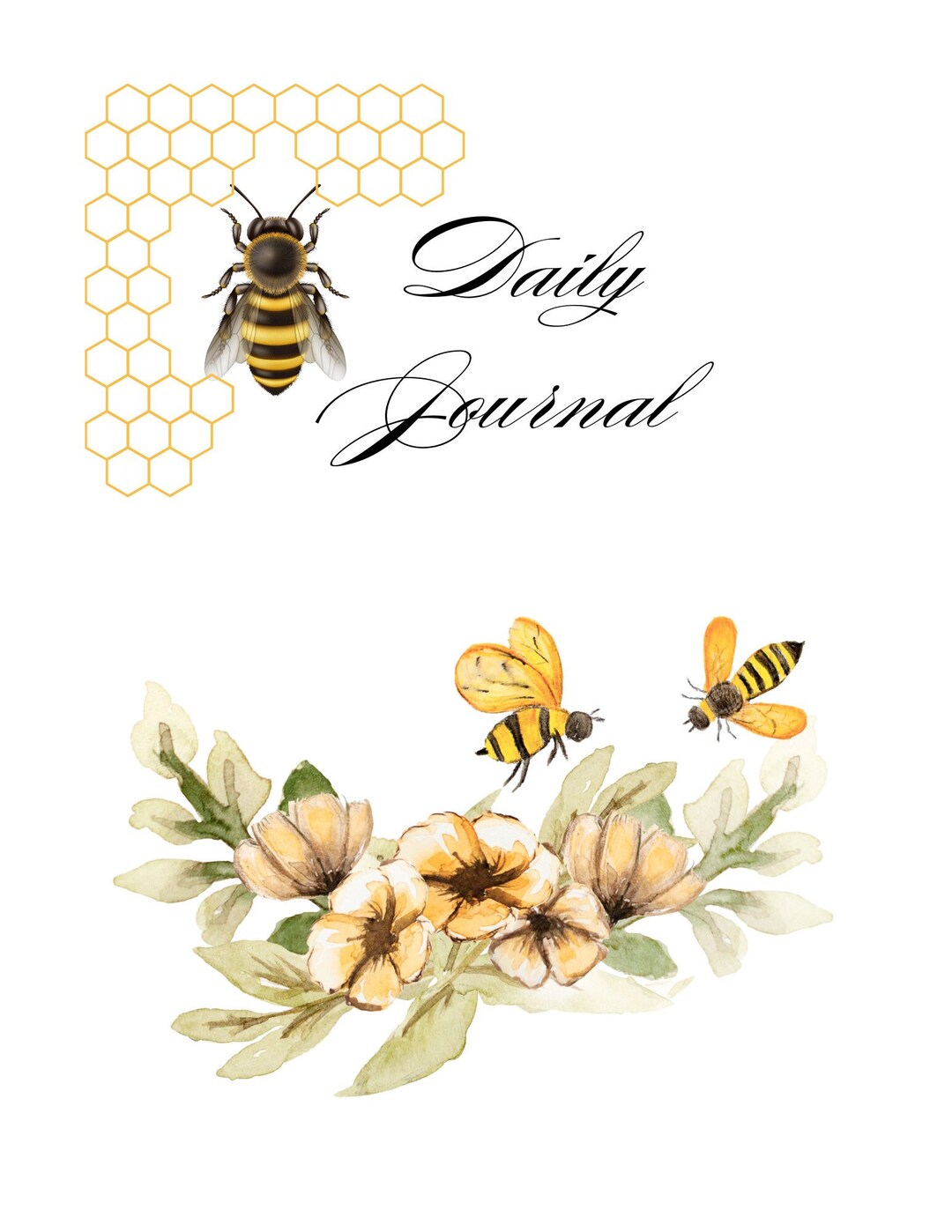 Notion Bee Themed Journal - Etsy