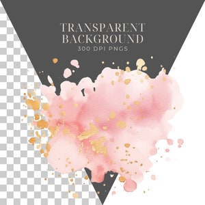 Pink Watercolor Splash, Pink Watercolor Element, Pink Watercolor ...