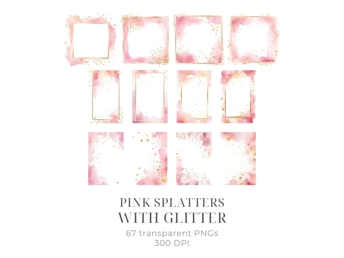 Pink Watercolor Splash, Pink Watercolor Element, Pink Watercolor ...
