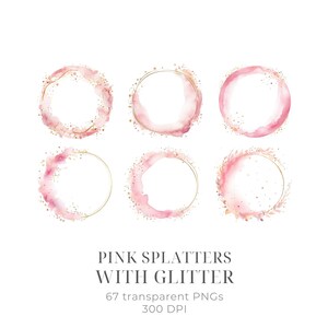 Pink Watercolor Splash, Pink Watercolor Element, Pink Watercolor ...