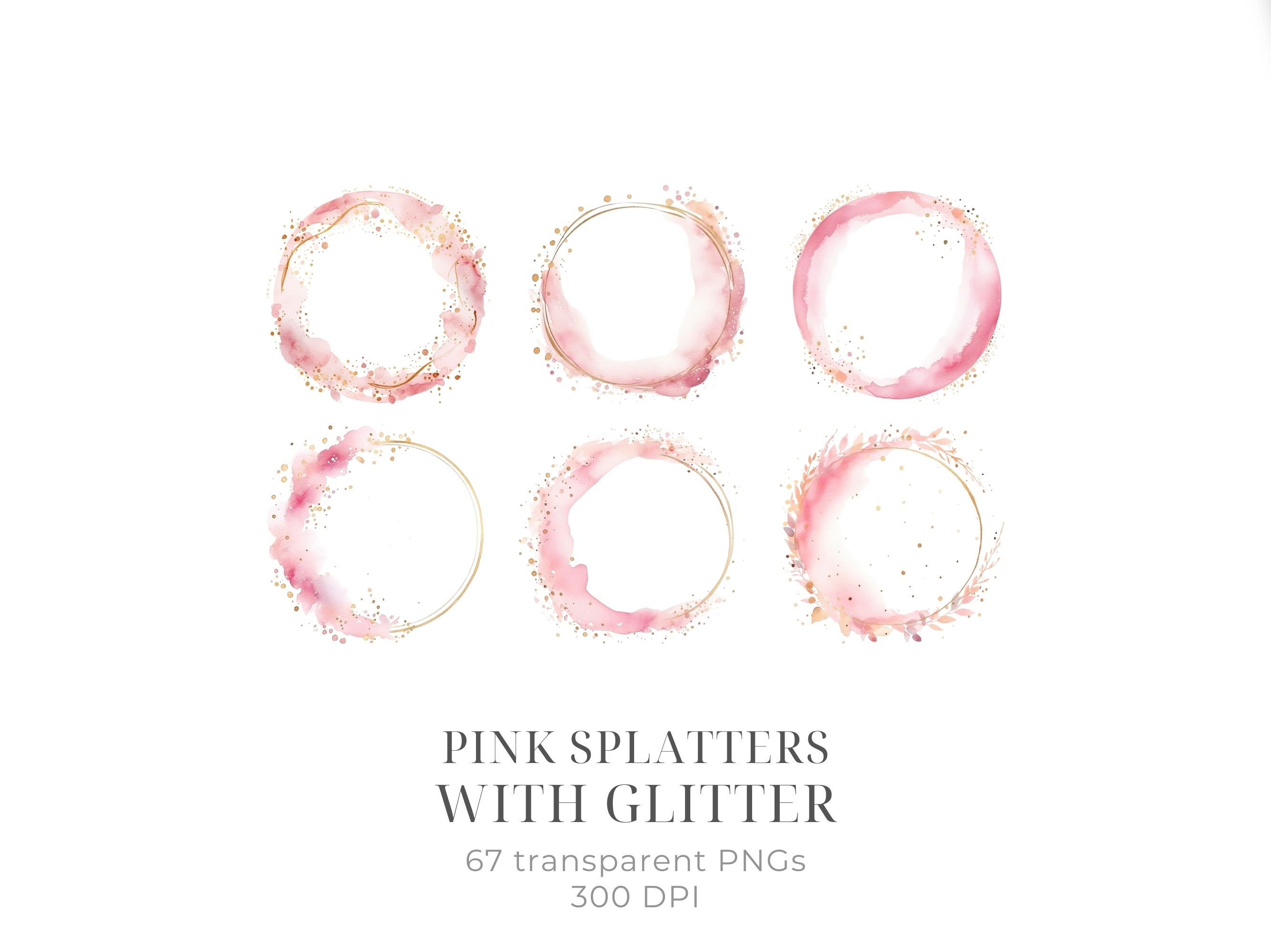 Pink Watercolor Splash, Pink Watercolor Element, Pink Watercolor ...