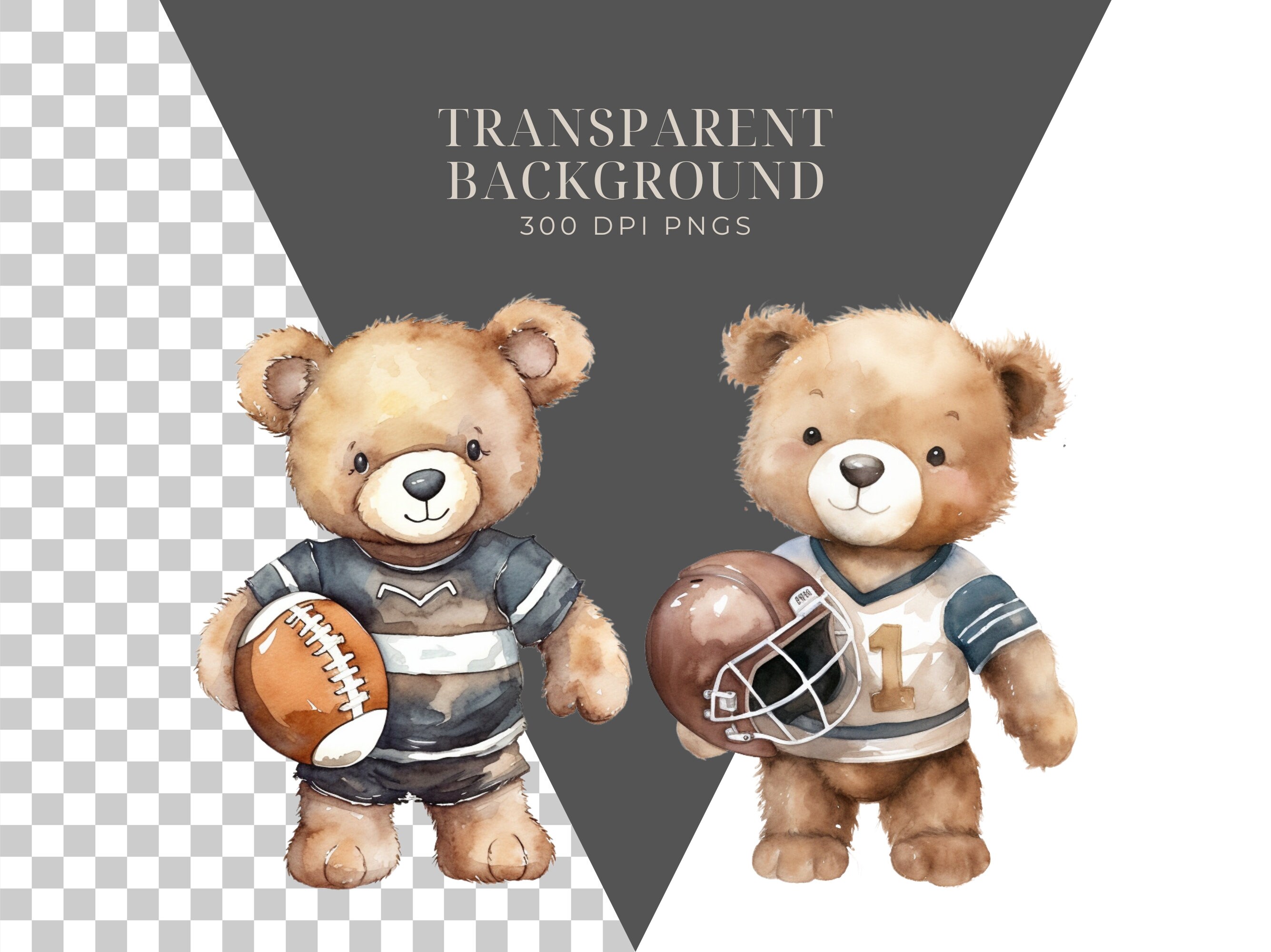 Teddy Bear Rugby Player, Teddy Bear Clipart, Rugby Clipart, Rugby Ball ...