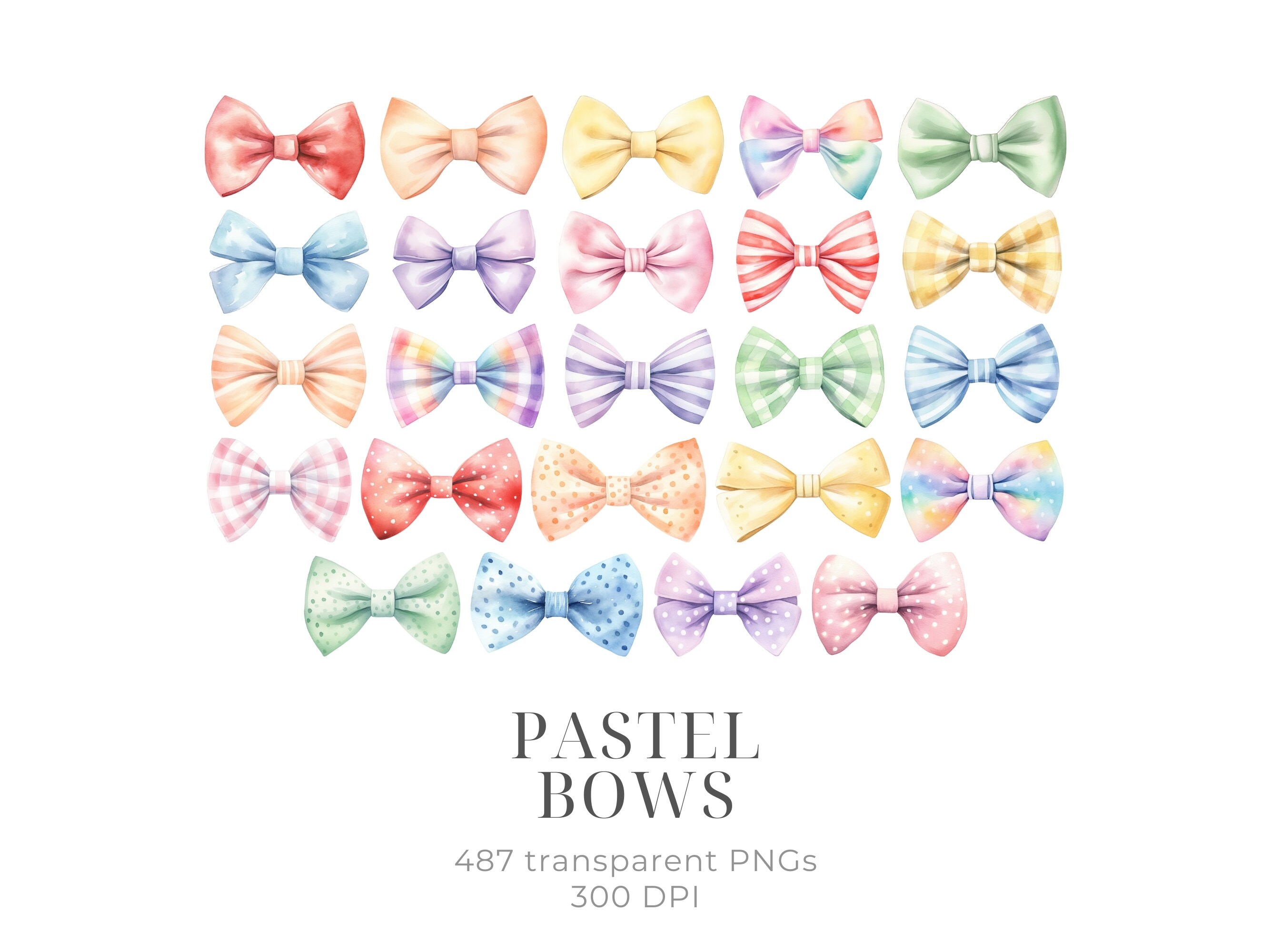 Bow Clipart, Watercolor Ribbon, Coquette Bows PNG, Bow Coquette, Ribbon ...