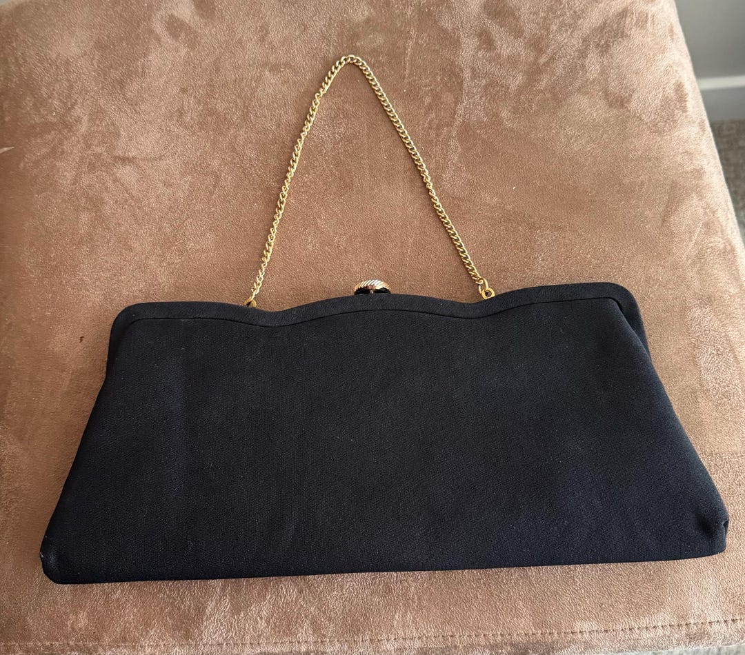 Vintage Admiral Black Convertible Cluch or Purse 1960s - Etsy