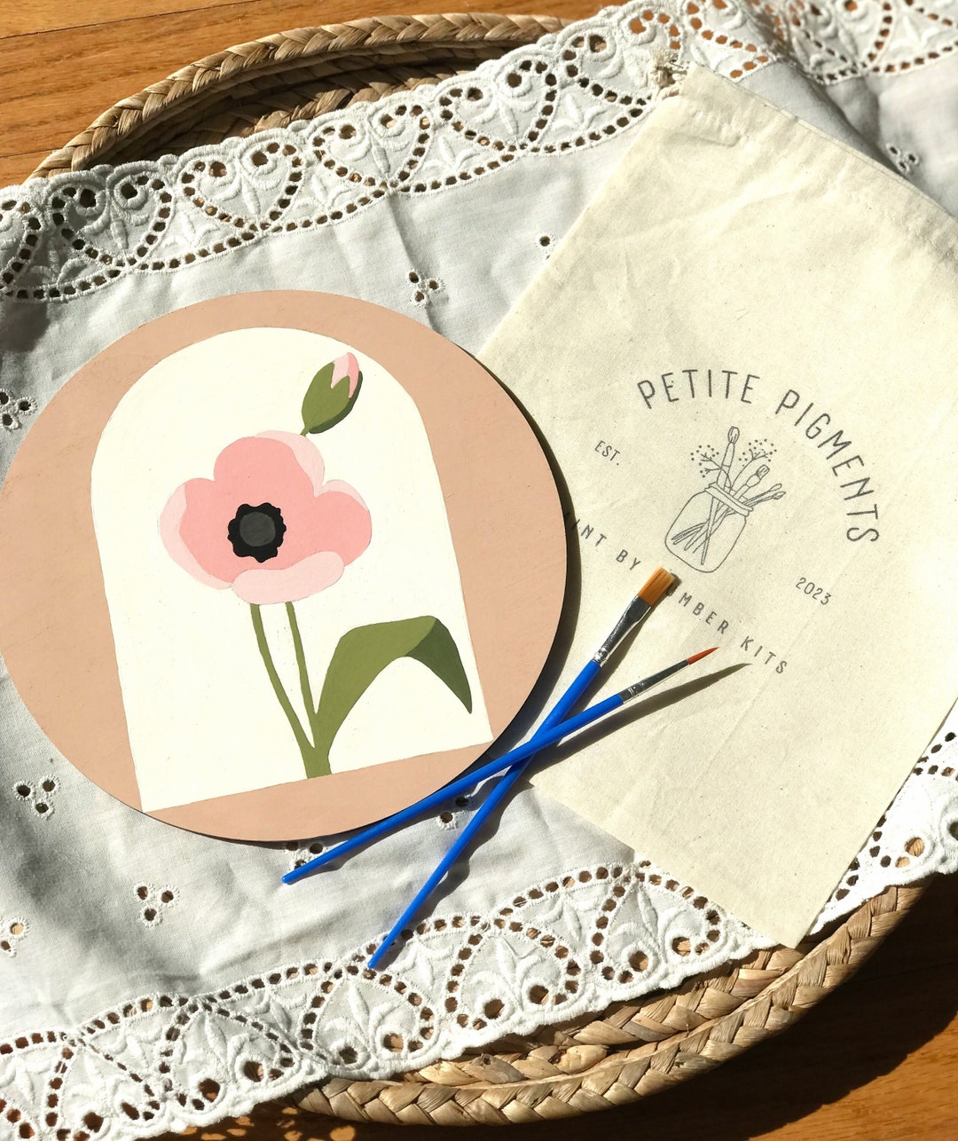 POPPY Paint by Number Kit, Girlfriend Gift, Craft Kit, Self Care Kit ...