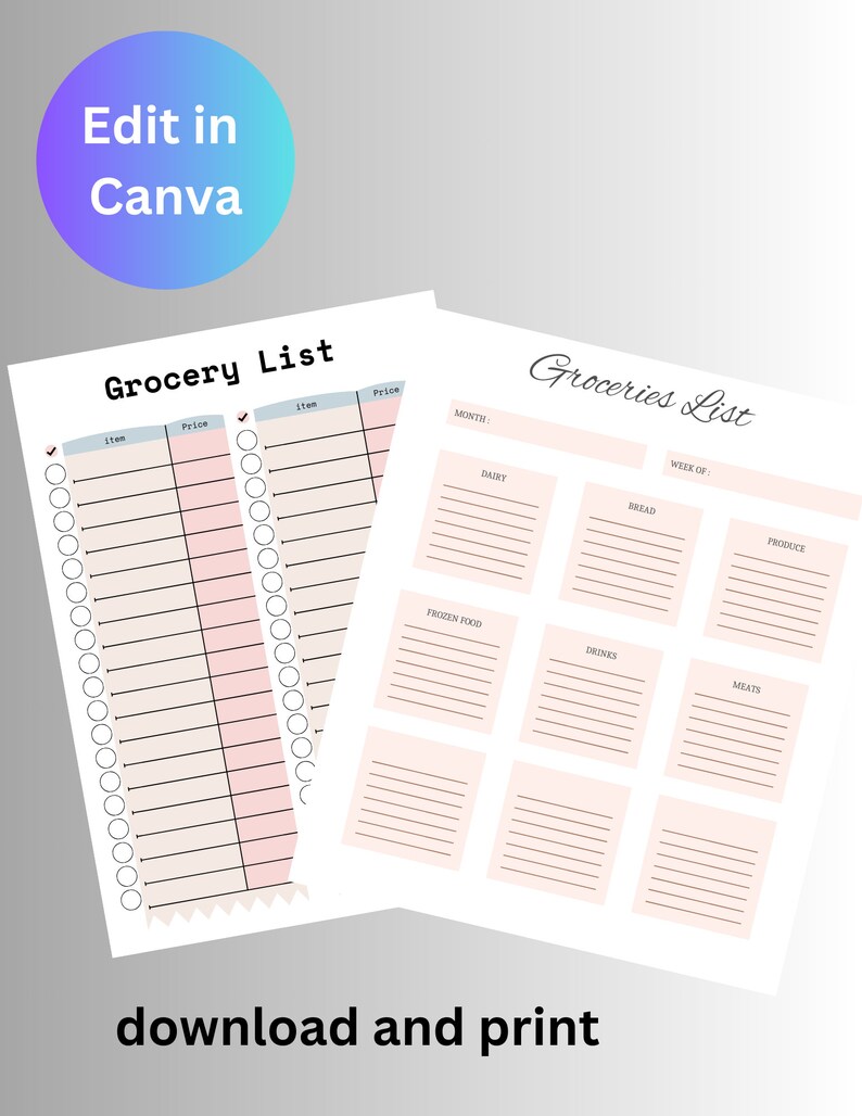 Printable Weekly Meal Planner, Food Diary, Meal Tracker, Food Journal ...