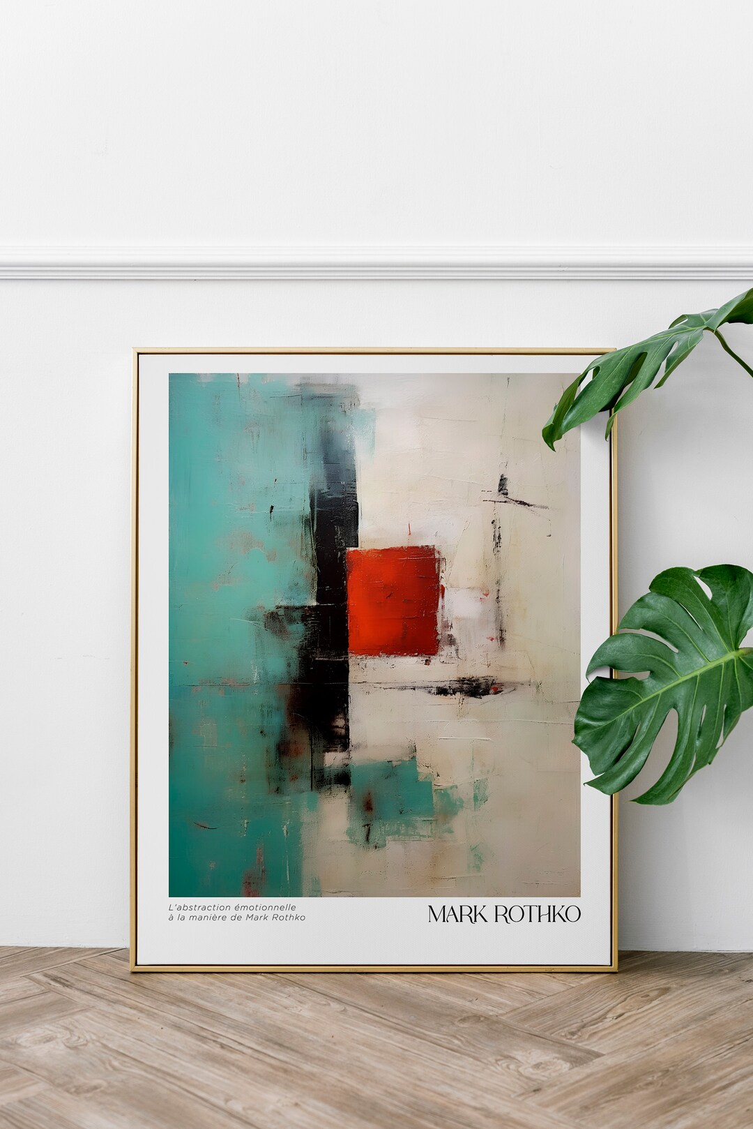 Mark Rothko Inspiration Poster-abstract Painting-exhibition Poster ...