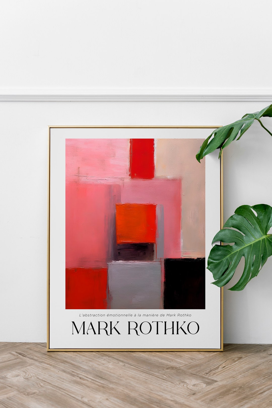Mark Rothko Inspiration Poster-abstract Painting-exhibition Poster ...