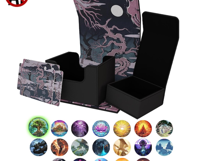 Sci Fi Magnetic Deck Box, 3D Printed Futuristic Card Storage, Commander ...