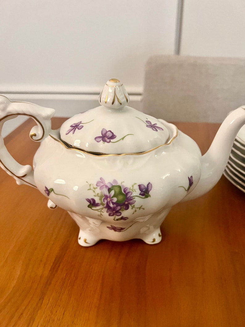 Vintage Hammersley Victorian Violets Tea Set - Etsy
