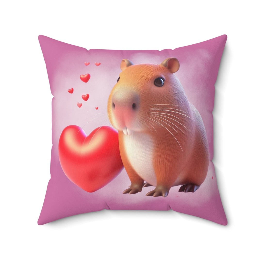 Capybara Lover Animal Gift, Capybara Pillow, Capybara Love, Animal ...