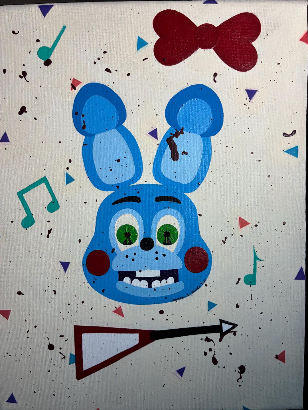 Toy Bonnie Painting With Music Notes - Etsy