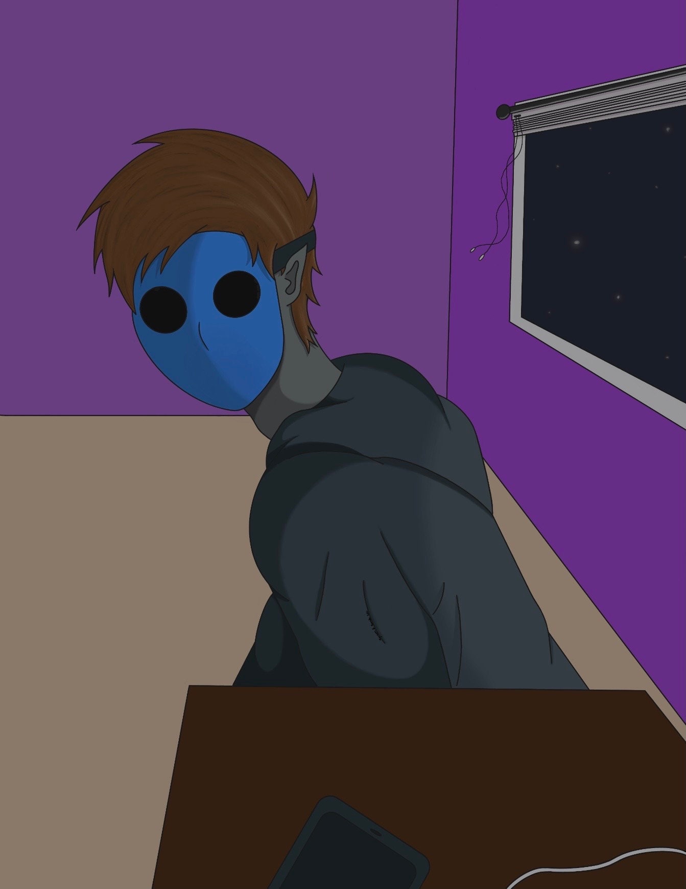 Oogloze Jack En Masky Eyeless Jack Mask (creepypasta) : 6 Steps