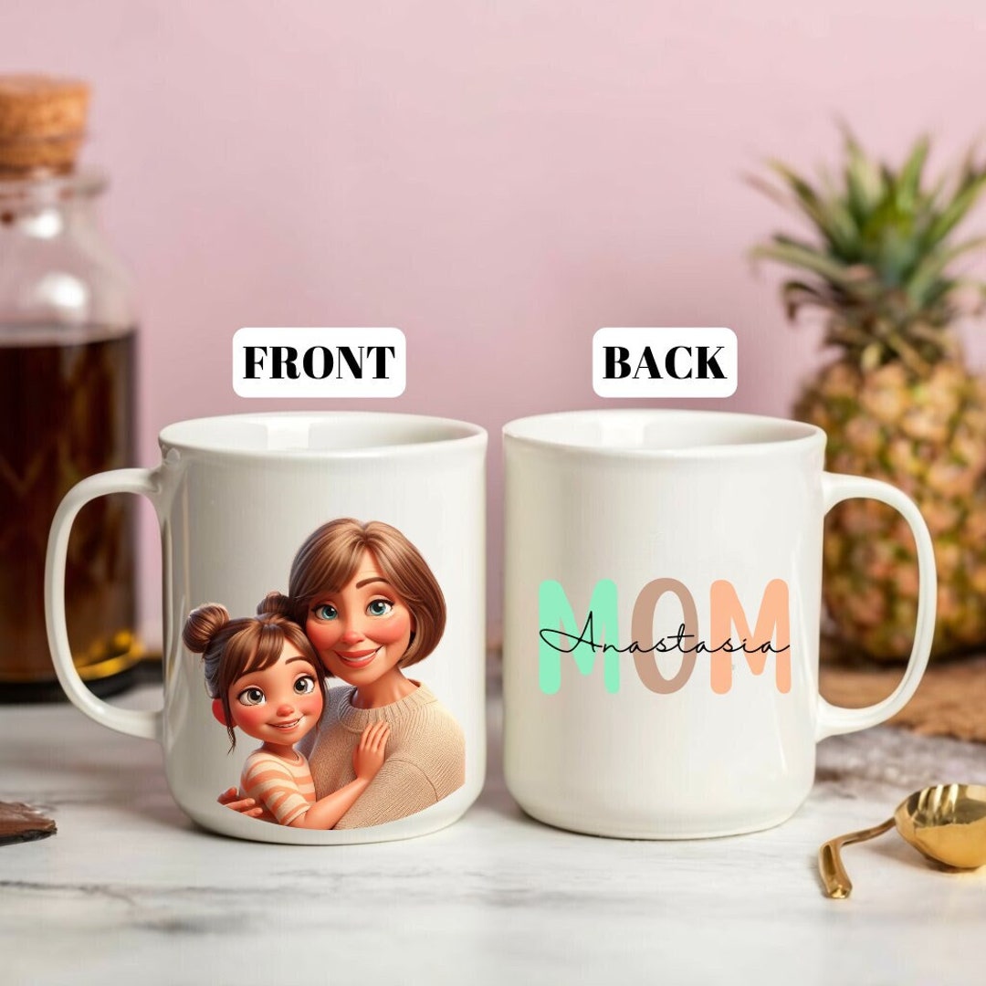Personalized Mug for Mothers Day, Mom Coffee Mug With Kids Names, Mom ...