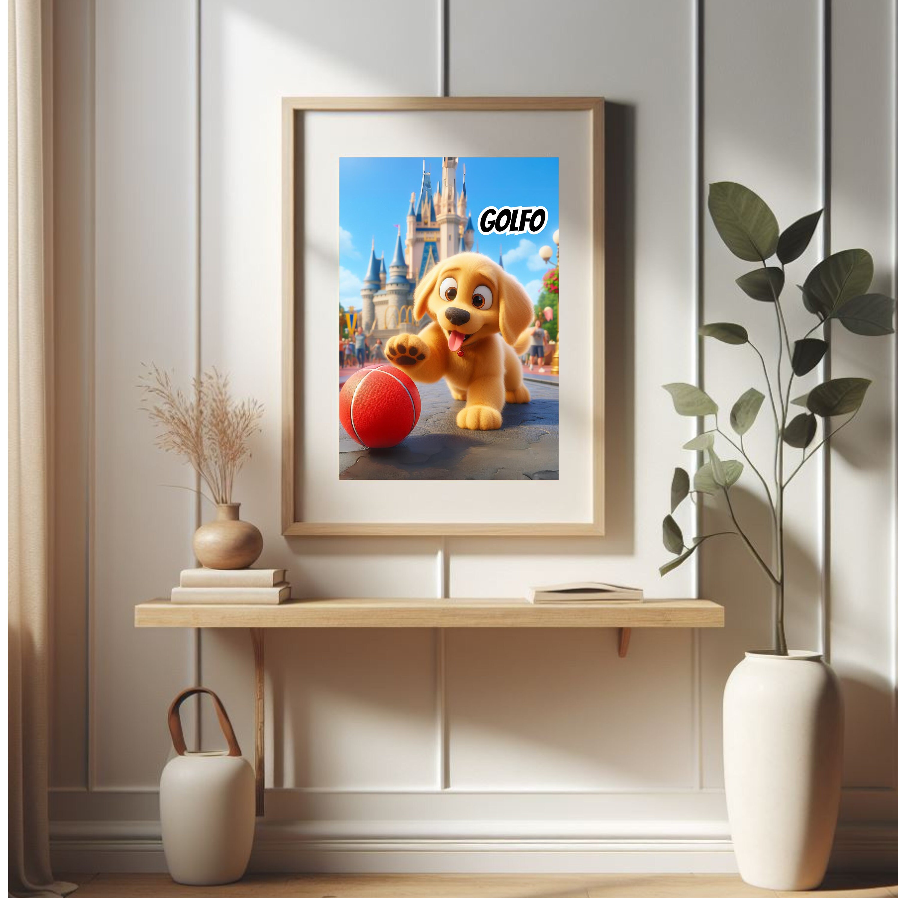Custom Disney-cartoon Pet Portrait, Pixar Portrait From Photo , Dog ...