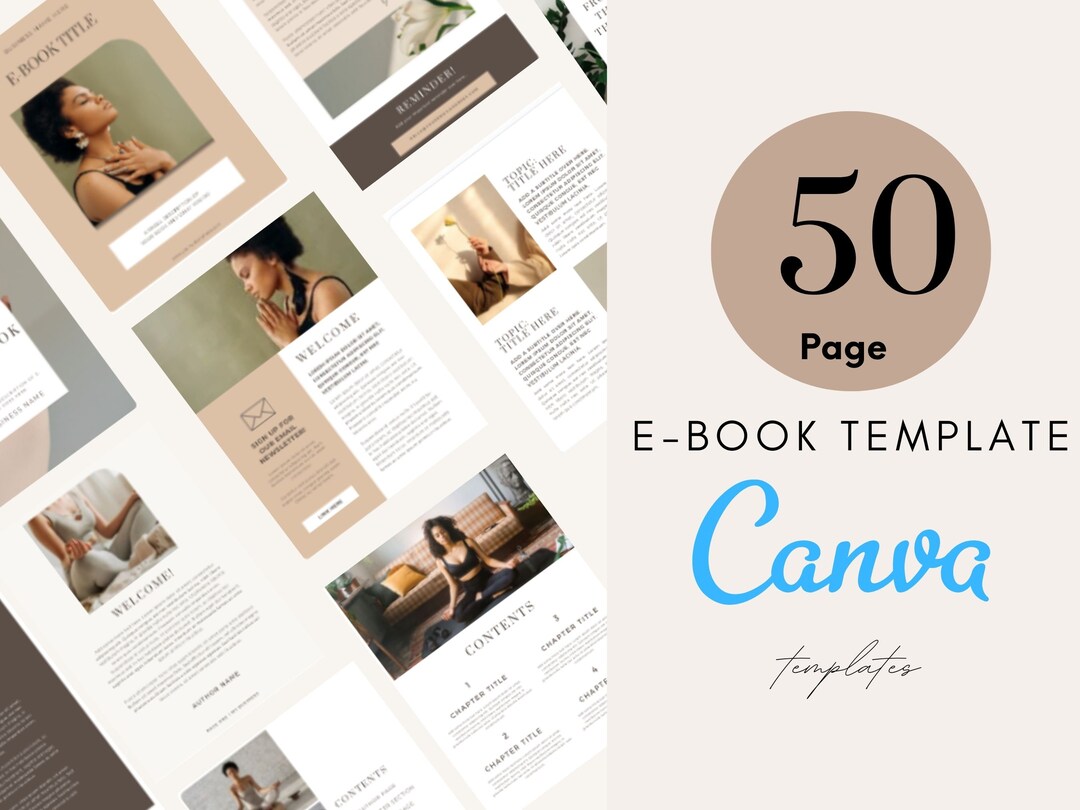 Ebook Template Wellness | Ebook Canva Template | Ebook PDF | Ebook ...