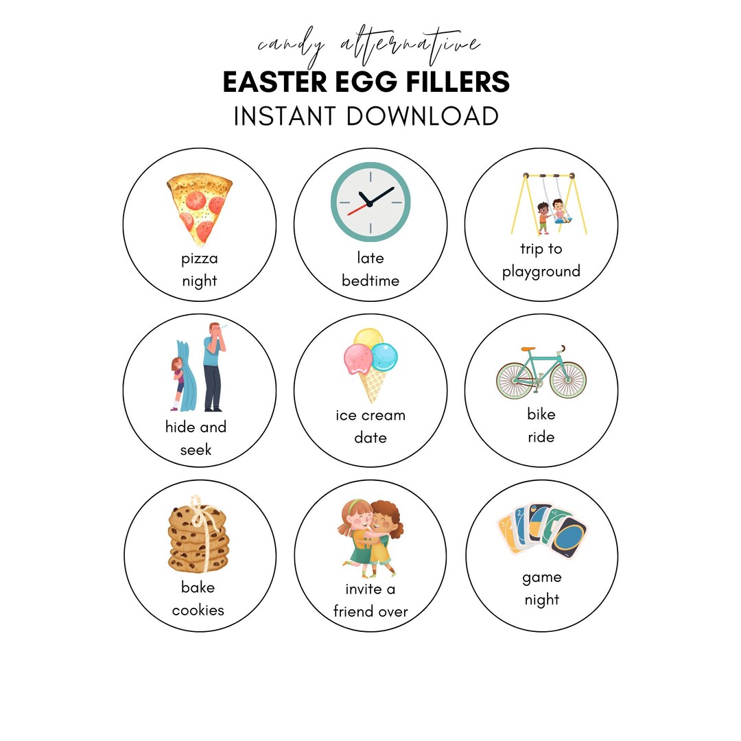 Easter Egg Fillers, Egg Prizes, Egg Tokens, Toddler and Kid Friendly ...