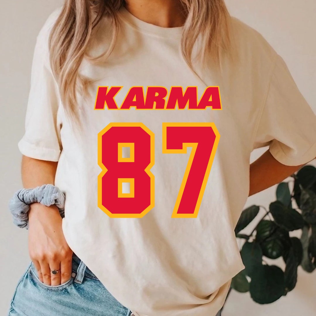 Karma 87 Png, Karma is My Boyfriend Png, Funny Football Party Shirt ...