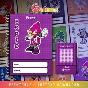Sonic Printable Notebook Cover | Composition Book | Digital Download ...