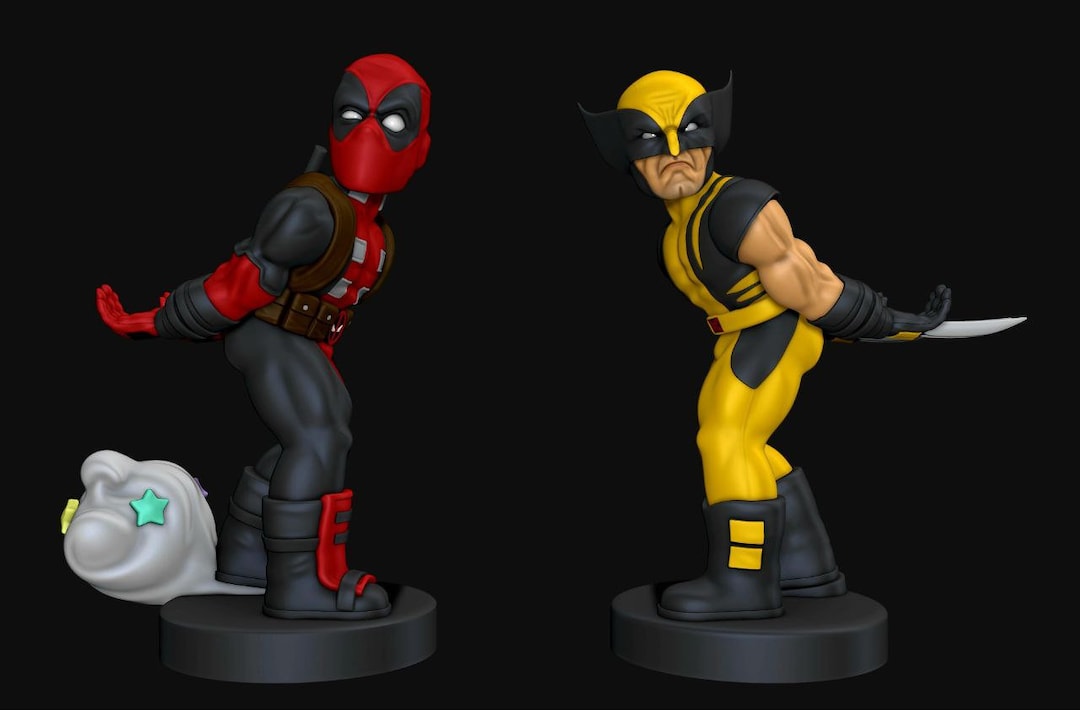 Deadpool N Wolverine Pack Controllers Stand to PS, Xbox or Cellphone ...