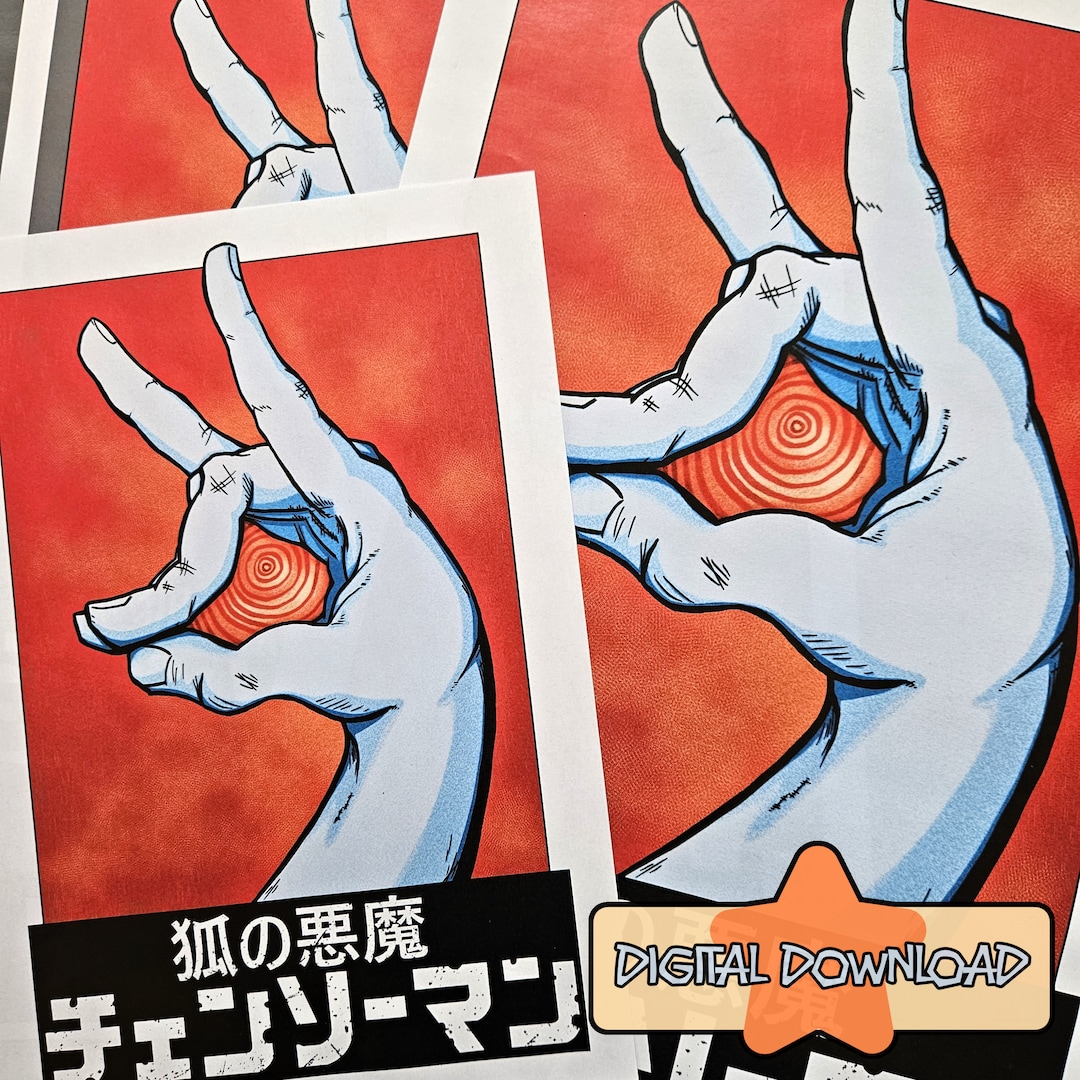 Chainsaw Man/fox Devil Art, Aki Hayakawa/kon Hand Digital Art Print or ...